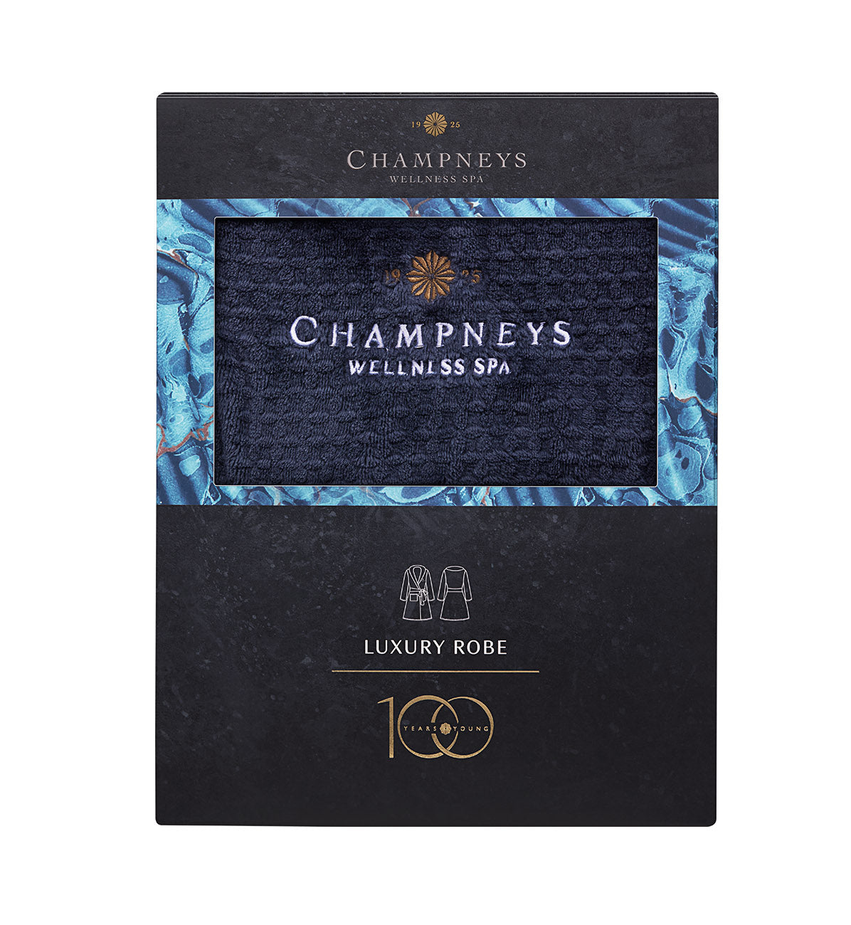 Champneys Luxury Spa Robe - Navy – Champneys Shop